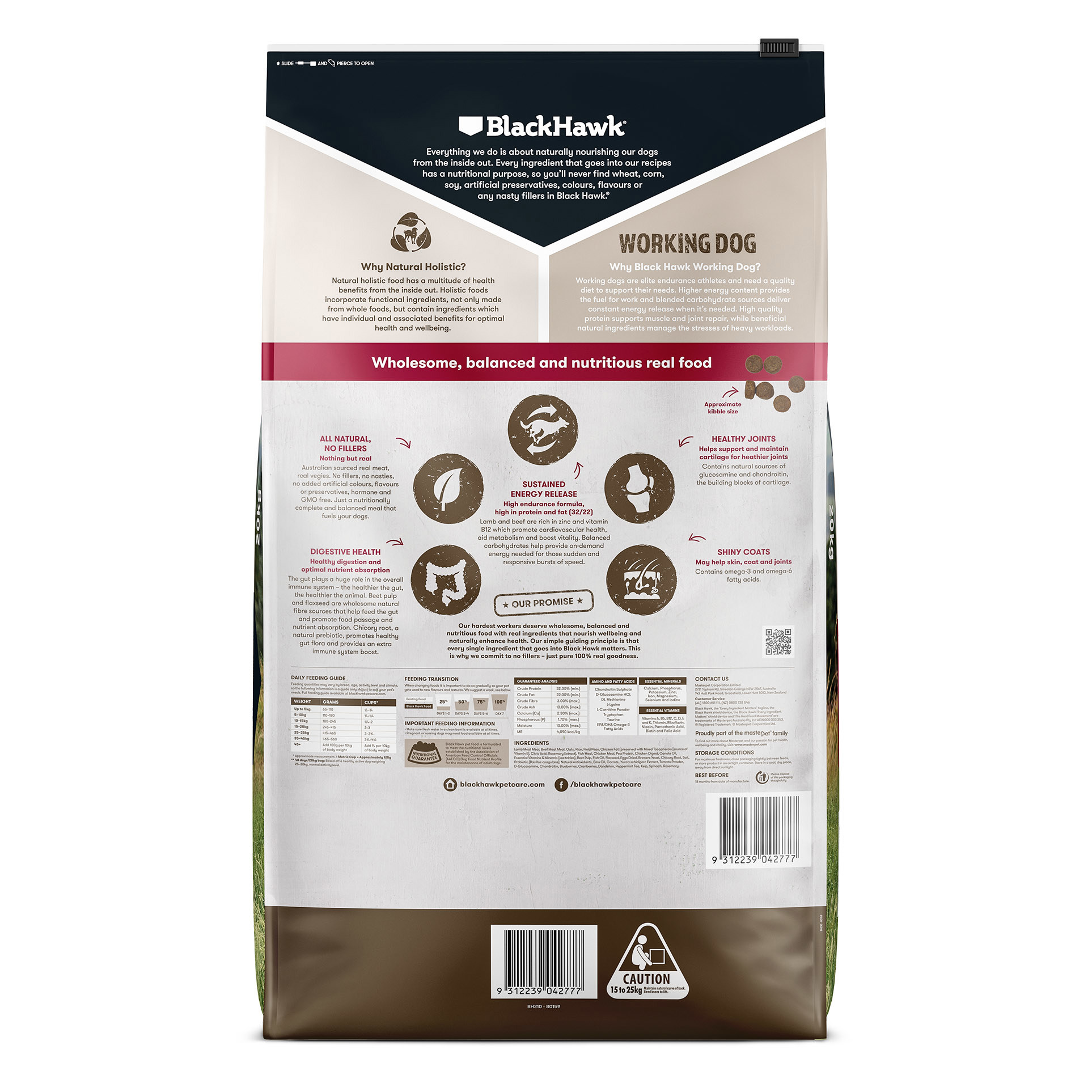 Working Dog Food | Lamb & Beef | Black Hawk - Black Hawk