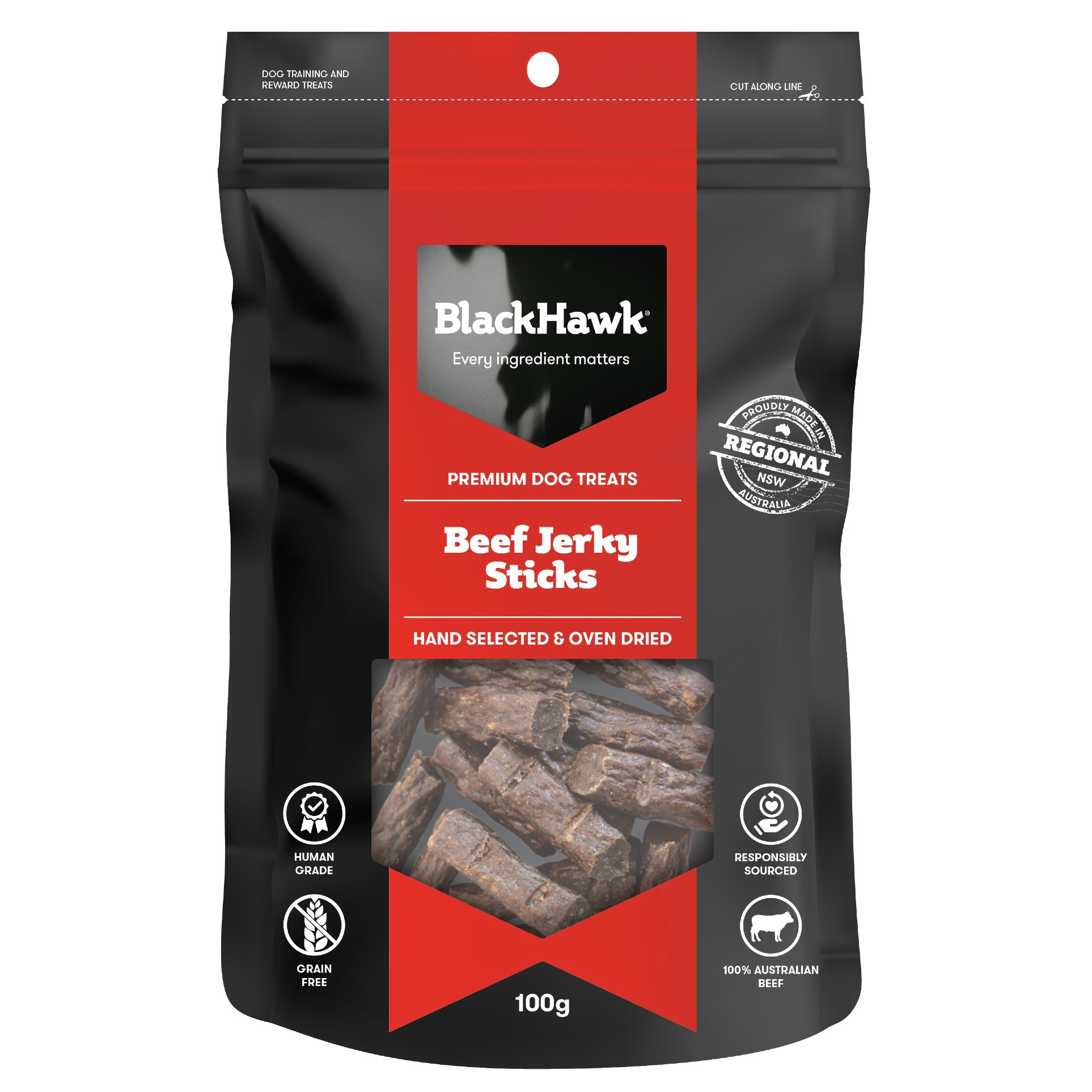 Beef Jerky Sticks | Healthy Dog Treats | Black Hawk - Black Hawk